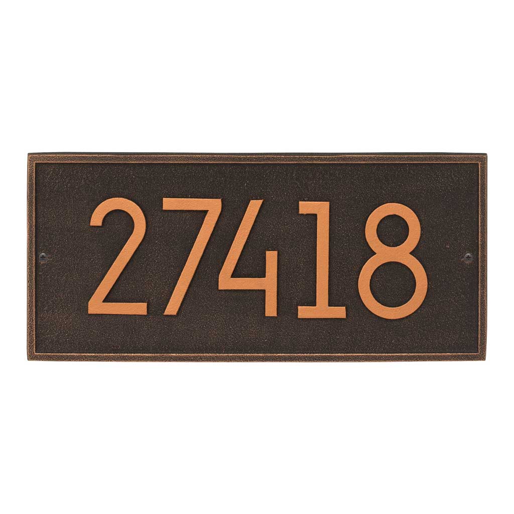 Modern Rectangle Address Plaque
