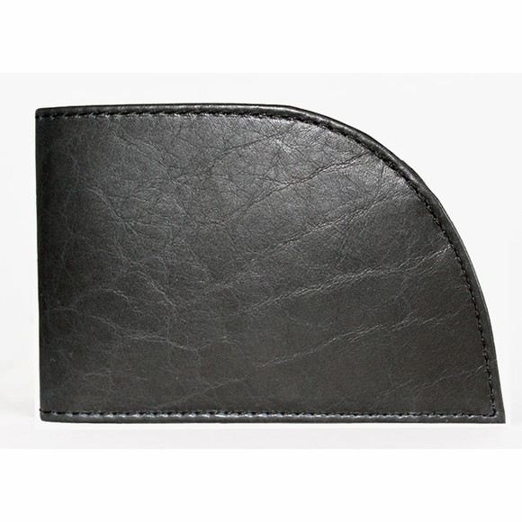 Monogrammed Front Pocket Wallet Bison Leather