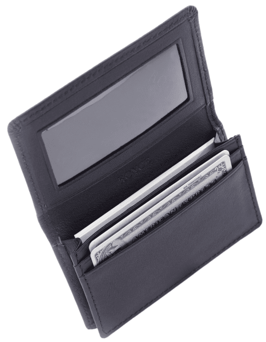 Monogrammed Leather Business Card Case and ID Holder With Your Name or ...