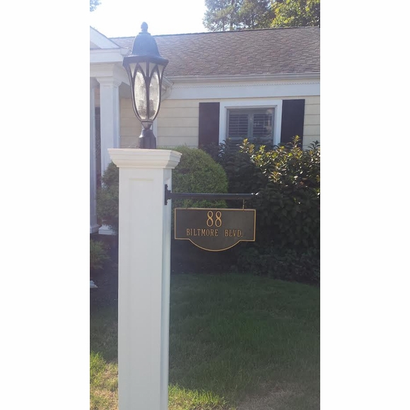 Mounting Bar for Aluminum Hanging Address Sign - Ladder Rest Bracket