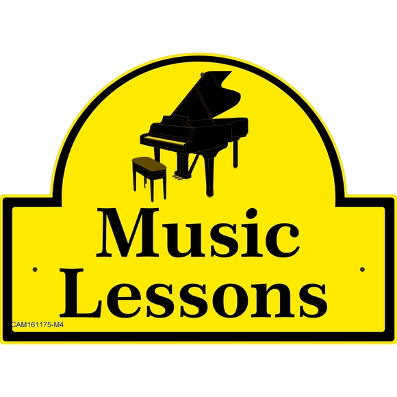 Music Theme Address Sign or Business Name Plaque With Piano, Guitar ...