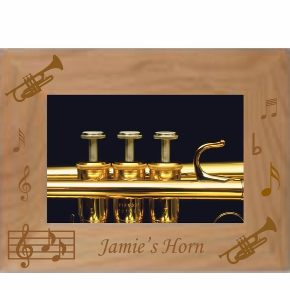 Musical Instrument Custom Engraved Personalized Picture Frame for Musicians