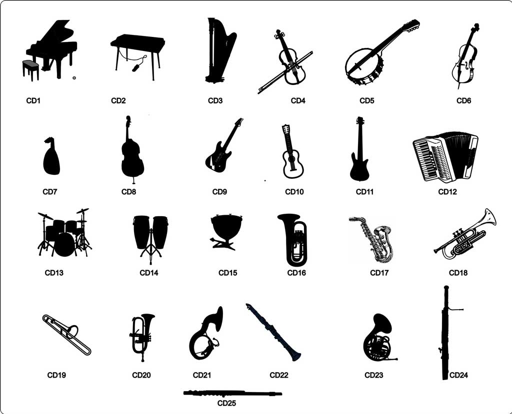 Musical Instrument Custom Engraved Personalized Picture Frame for Musicians