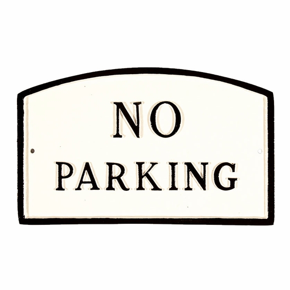 No Parking Sign Black And White