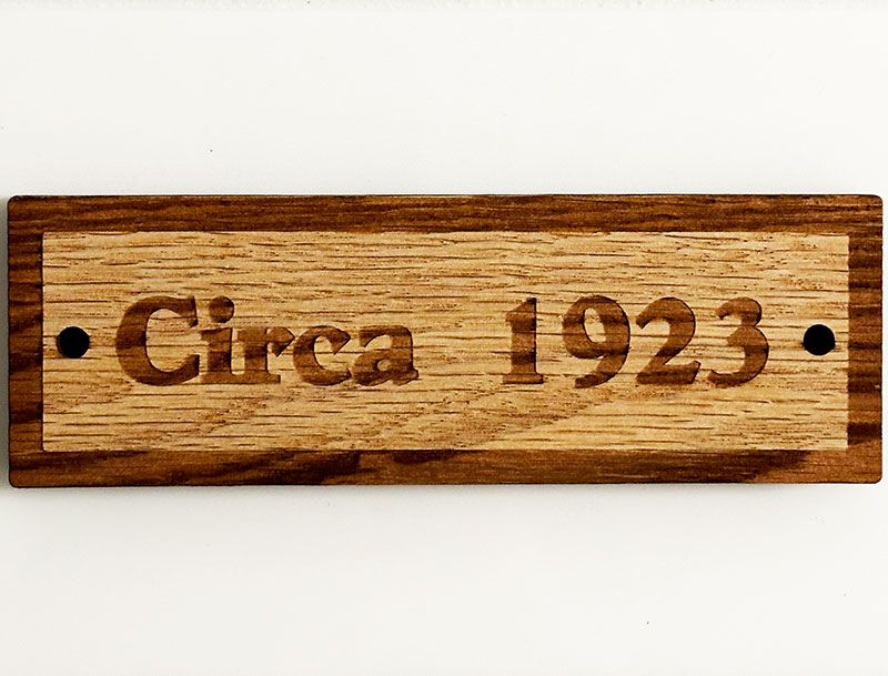 Wood Circa Year Sign for Historic Home, Building, or Site - Solid Oak ...