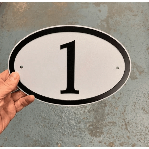 Reflective House Number Sign