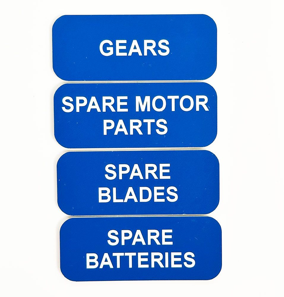 Custom Storage Labels For Parts and Accessory Equipment