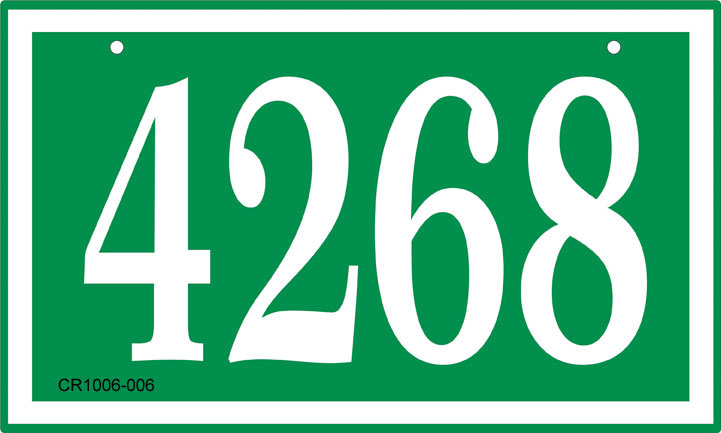 House Number Sign