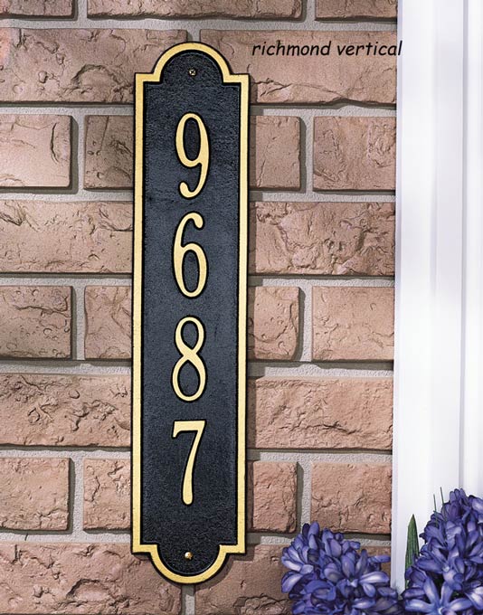 Big Vertical Address Sign