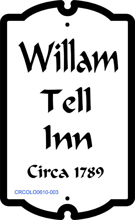 Colonial Style Historic Sign Personalized With 4 Lines