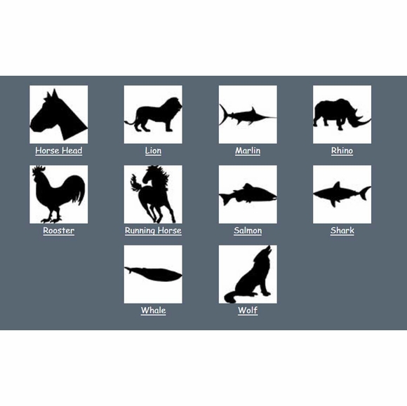 Animal and Wildlife Address Plaque