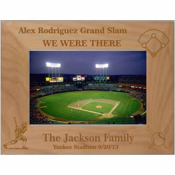 Personalized Baseball Picture Frame To Remember The Game - Custom Engraved