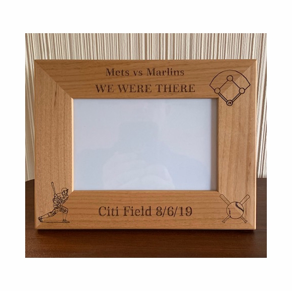 Personalized Baseball Picture Frame To Remember The Game - Custom Engraved