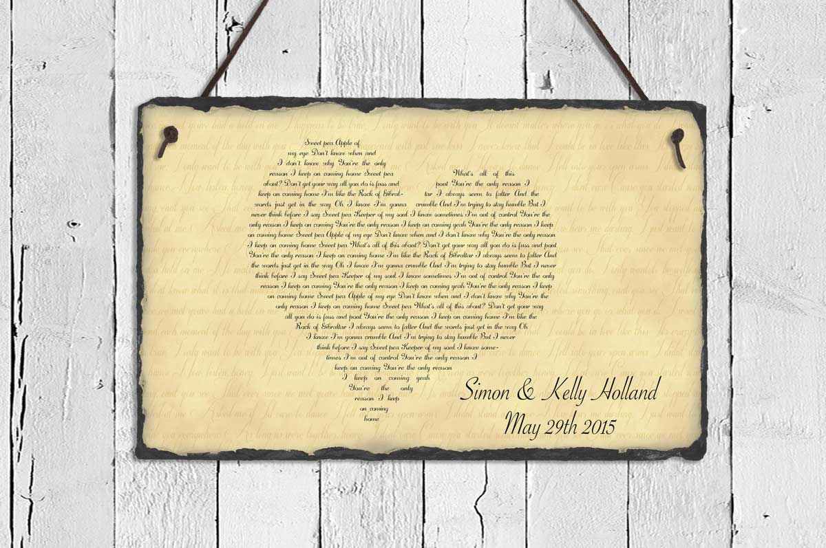 Personalized Bible Verse Slate Plaque
