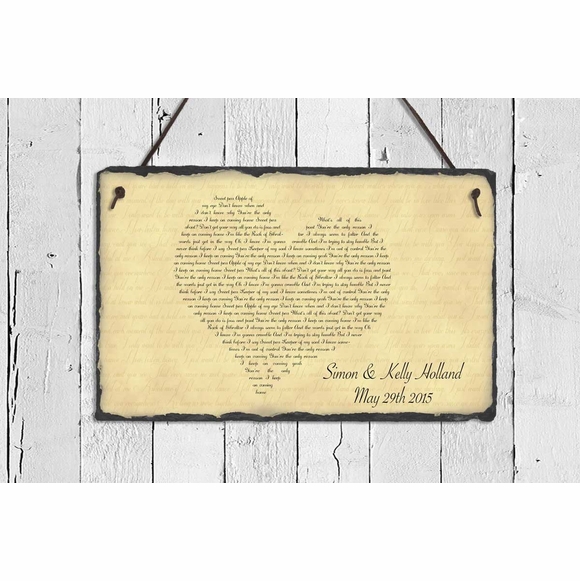 Personalized Bible Verse Slate Plaque