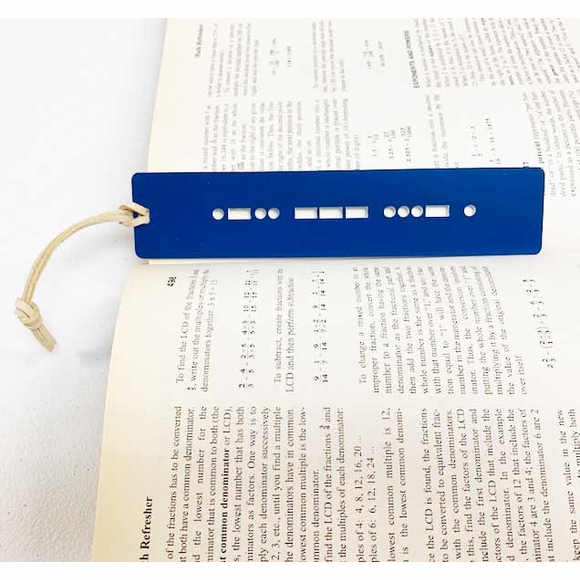Personalized Bookmark In Morse Code