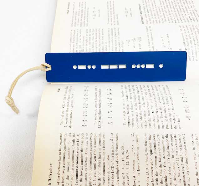 Personalized Bookmark In Morse Code