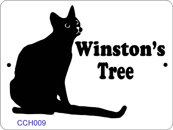 Personalized Cat House Name Sign