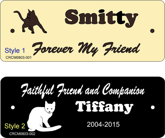 Personalized Cat Memorial Plaque
