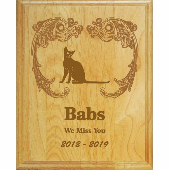 Personalized Cat Memorial Wall Plaque