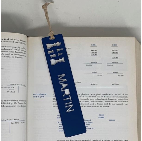 Personalized Chess Bookmark