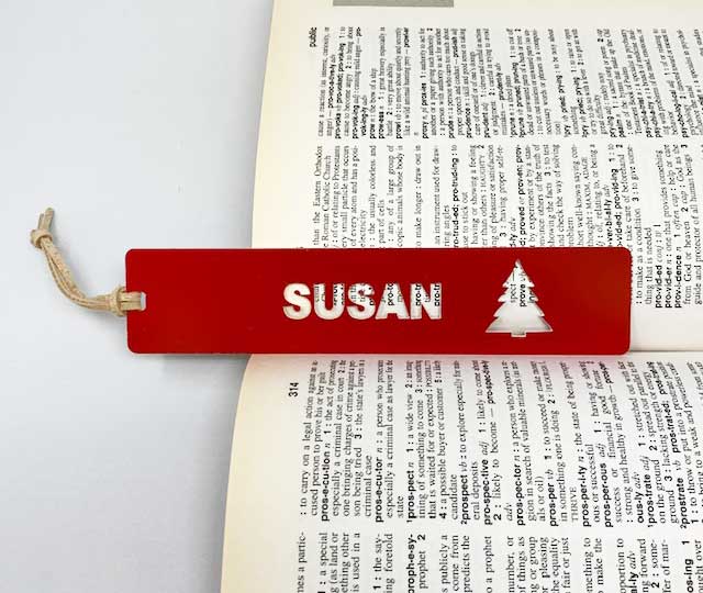 Personalized Christmas Bookmark