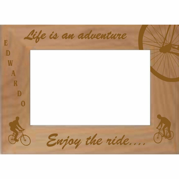 Personalized Custom Engraved Bike Ride Picture Frame - For Bicycle ...