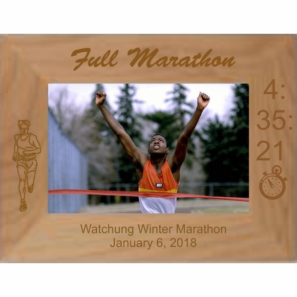 Personalized Marathon Picture Frame - Full Marathon, Half Marathon, 5K, 10K