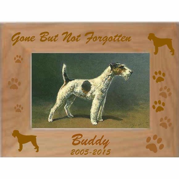 Personalized Custom Engraved Pet Dog Memorial Picture Frame