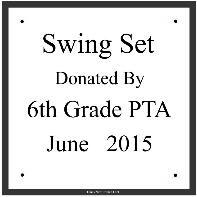 Personalized Donated By Sign