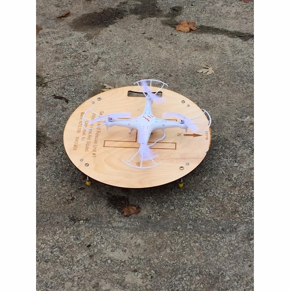 Personalized Drone Landing Pad - Choose Wood or Acrylic
