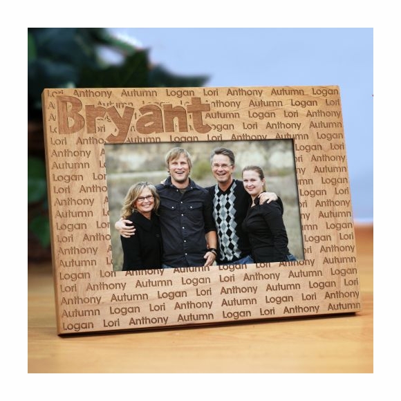 Personalized Engraved Family Name Picture Frame