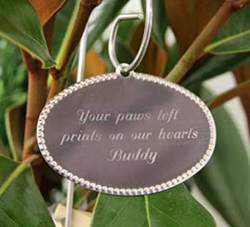 Personalized Engraved Tree Tag (When Purchased With Tree Only)