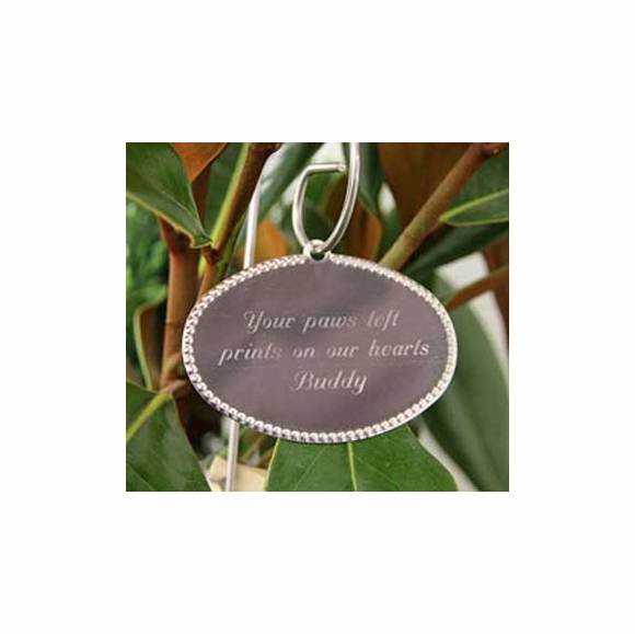 Personalized Engraved Tree Tag (When Purchased With Tree Only)