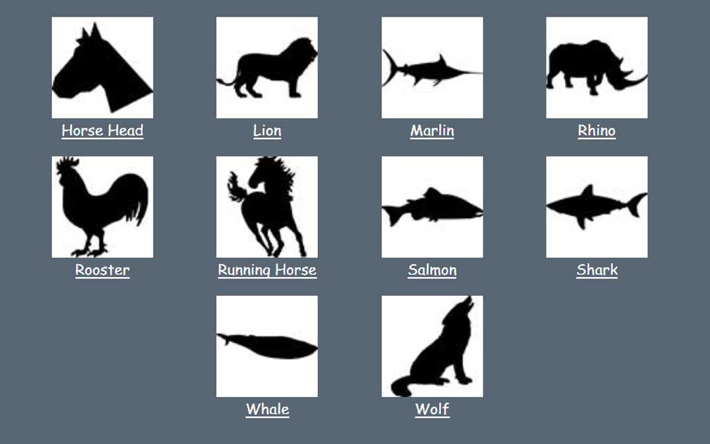 Animal and Wildlife Address Plaque