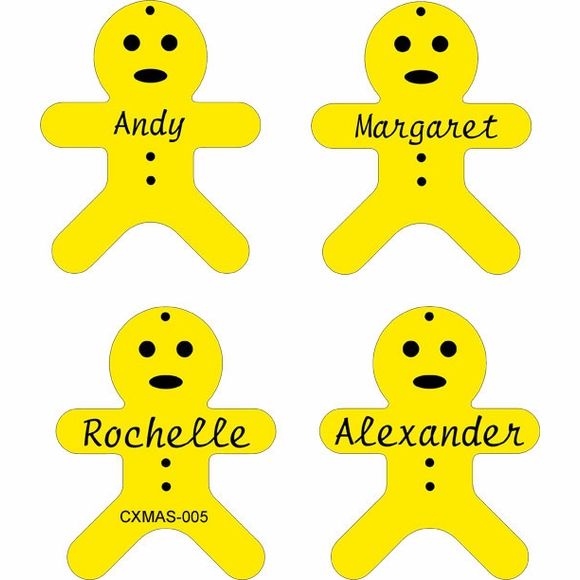 Personalized Gingerbread Man Ornaments