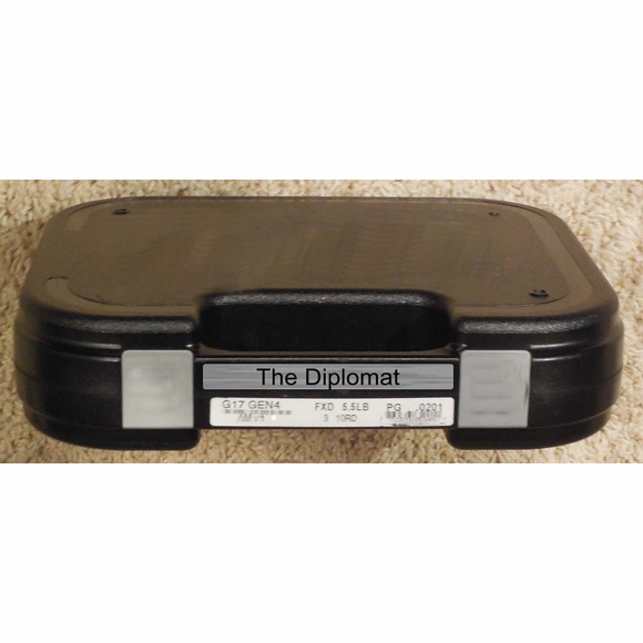 Personalized Glock Case Name Plate