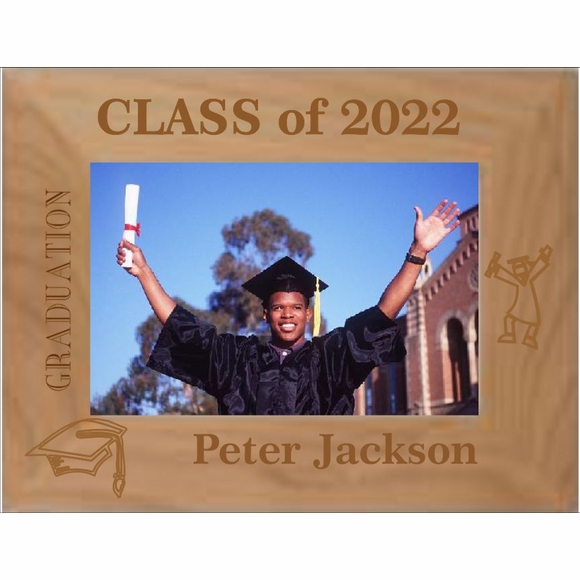 Personalized Graduation Picture Frame - Custom Engraved Gift