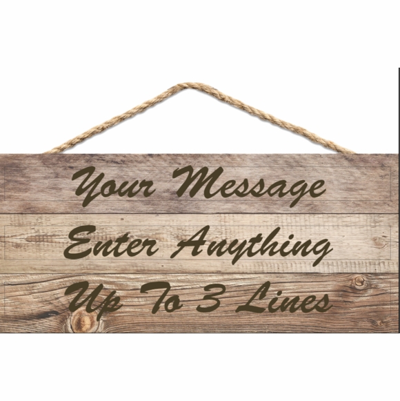 Personalized Hanging Wood Plaque