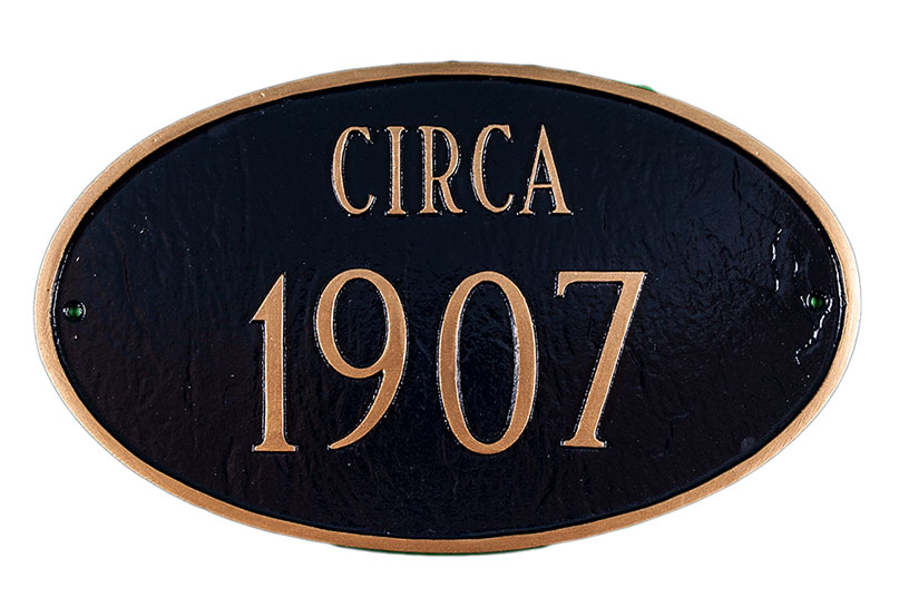Personalized Historic Building Plaque - Circa, Built, Established, or ...