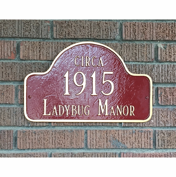 Personalized Historical Arch Marker - Circa, Built, or Established Sign