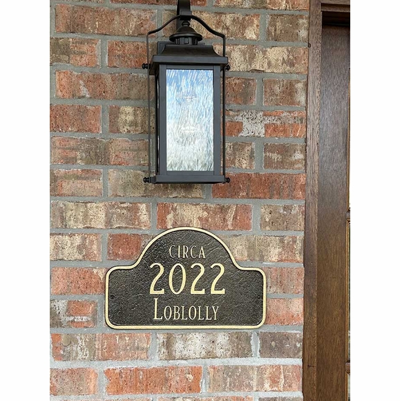 Personalized Historical Arch Marker - Circa, Built, or Established Sign