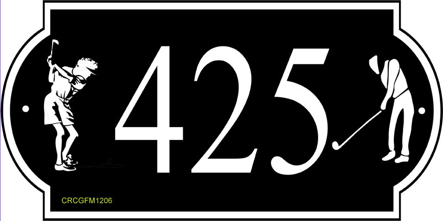 Golf Address Sign