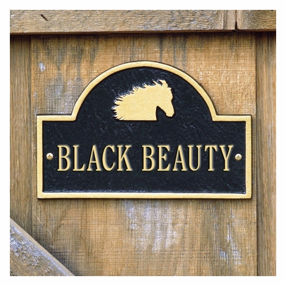 Horse Stall Marker Plate