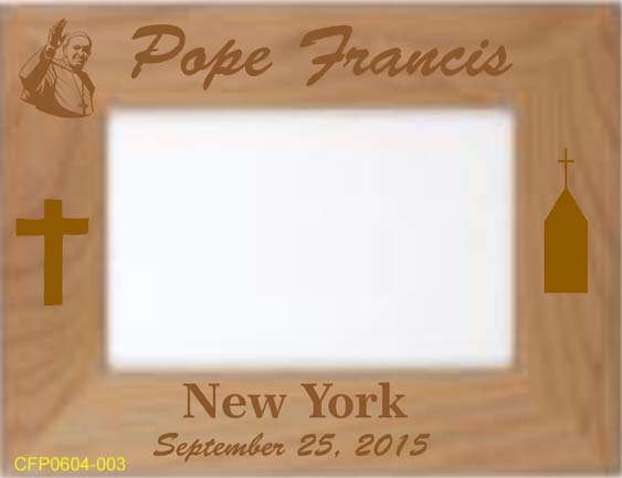 Personalized Custom Engraved I Saw Pope Francis Picture Frame