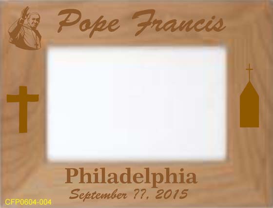Personalized Custom Engraved I Saw Pope Francis Picture Frame