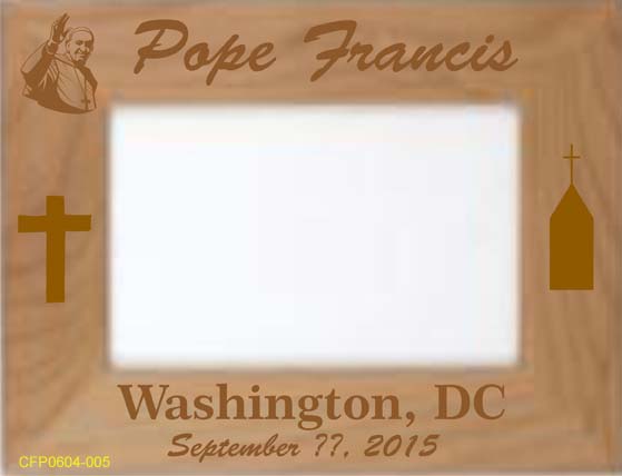 Personalized Custom Engraved I Saw Pope Francis Picture Frame