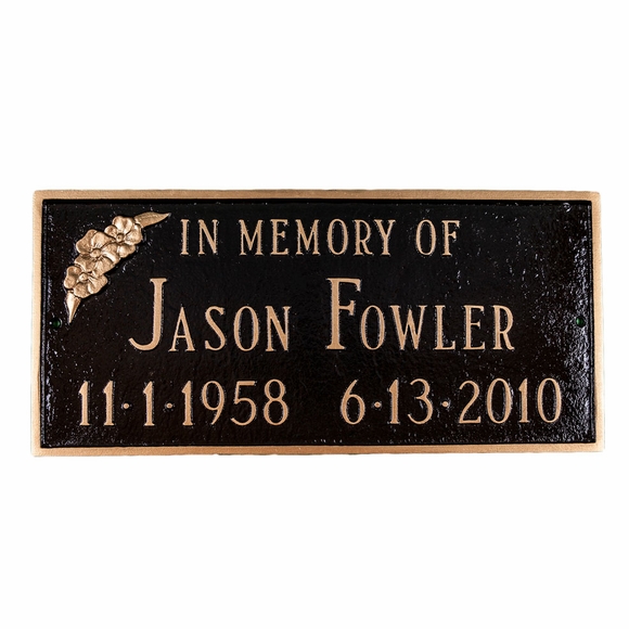 In Memory Of Plaque