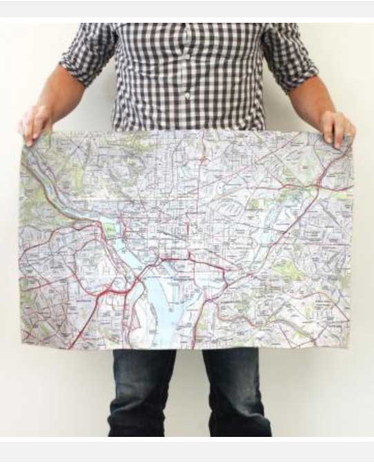 Custom Map Kitchen Towel