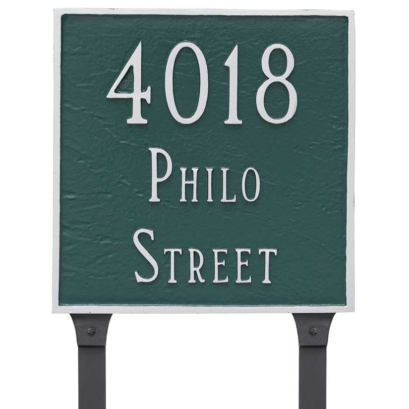 Large Square Address Sign - House Number Plaque